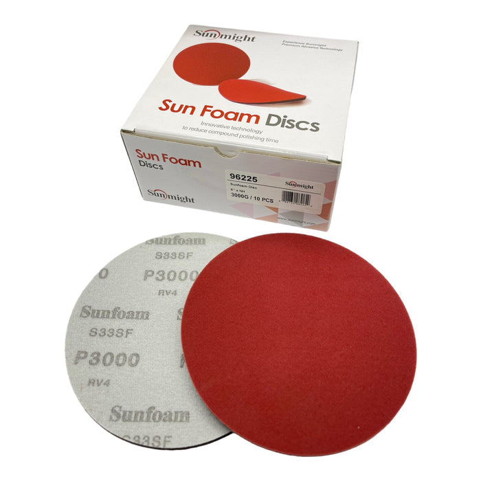 Sunmight Sunfoam 6" Velcro Grip Foam and Fabric Sandpaper Box/10 – Auto ...