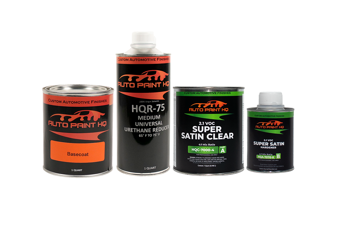 Satin Basecoat Charcoal Metallic Clearcoat Quart Paint Kit – Auto Paint HQ