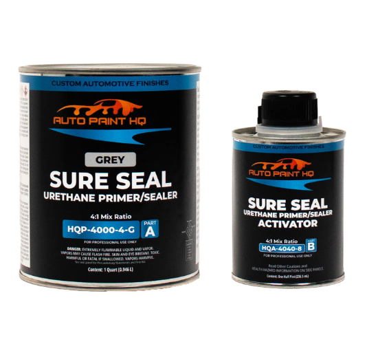 Sure Seal 2K Urethane Sealer Primer Quart Dark Gray, Black, or White ...