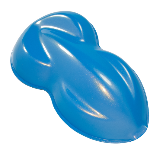 Crystal Gold over Racing Blue Tri-Coat Basecoat Clearcoat Complete Qua ...