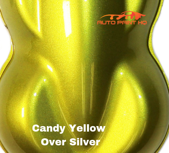 Candy Yellow over Silver Base Complete Gallon Kit – Auto Paint HQ