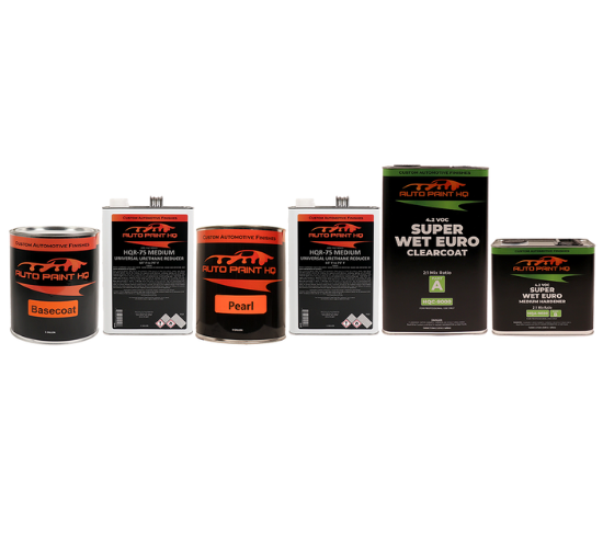 GM WA140X Abalone White Tri-coat Pearl Basecoat Clearcoat Complete Gal ...